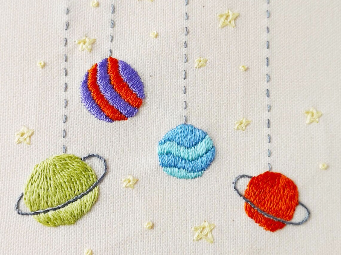 Toy Galaxy Hand Embroidery Pdf Pattern and Instructions - Etsy