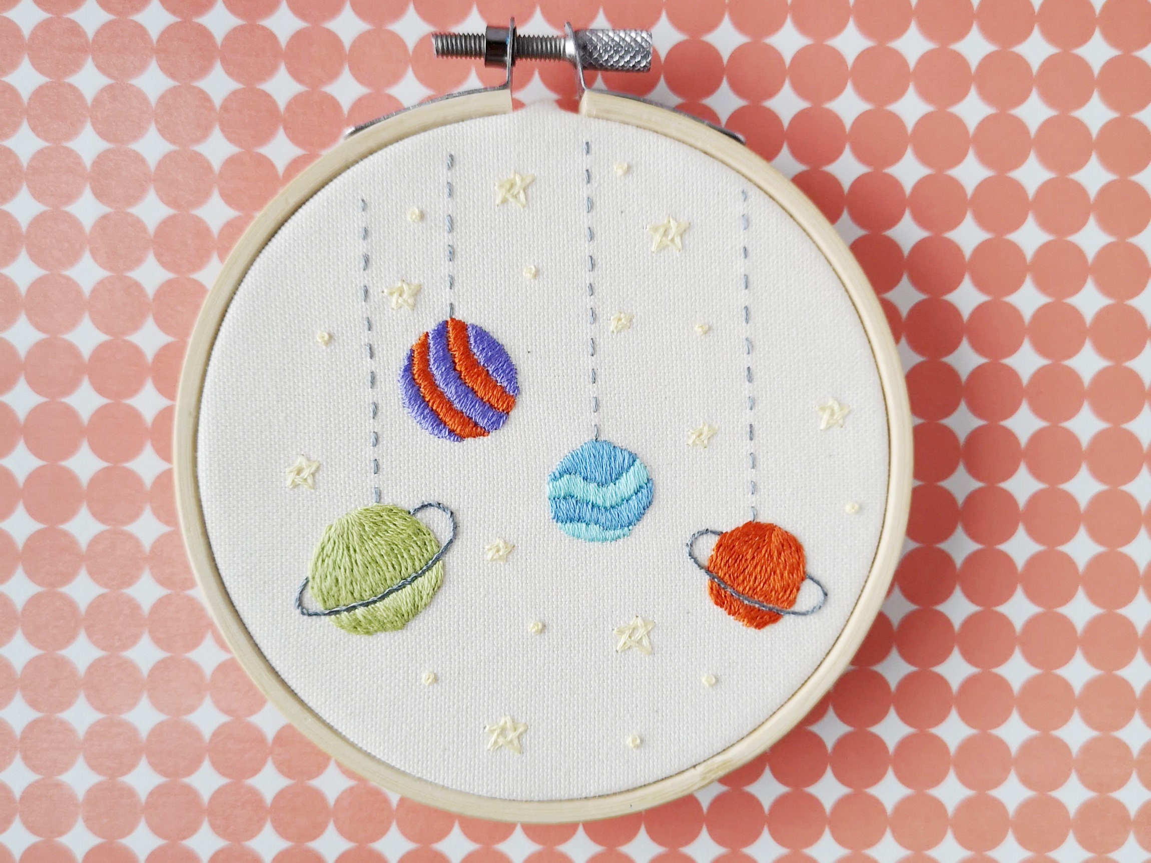 Toy Galaxy hand embroidery pdf pattern and instructions | Etsy