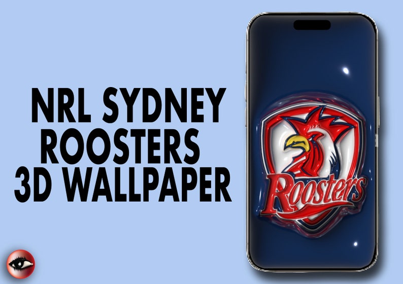NRL Sydney Roosters 3D Wallpaper Background iPhone Samsung Art Rugby ...