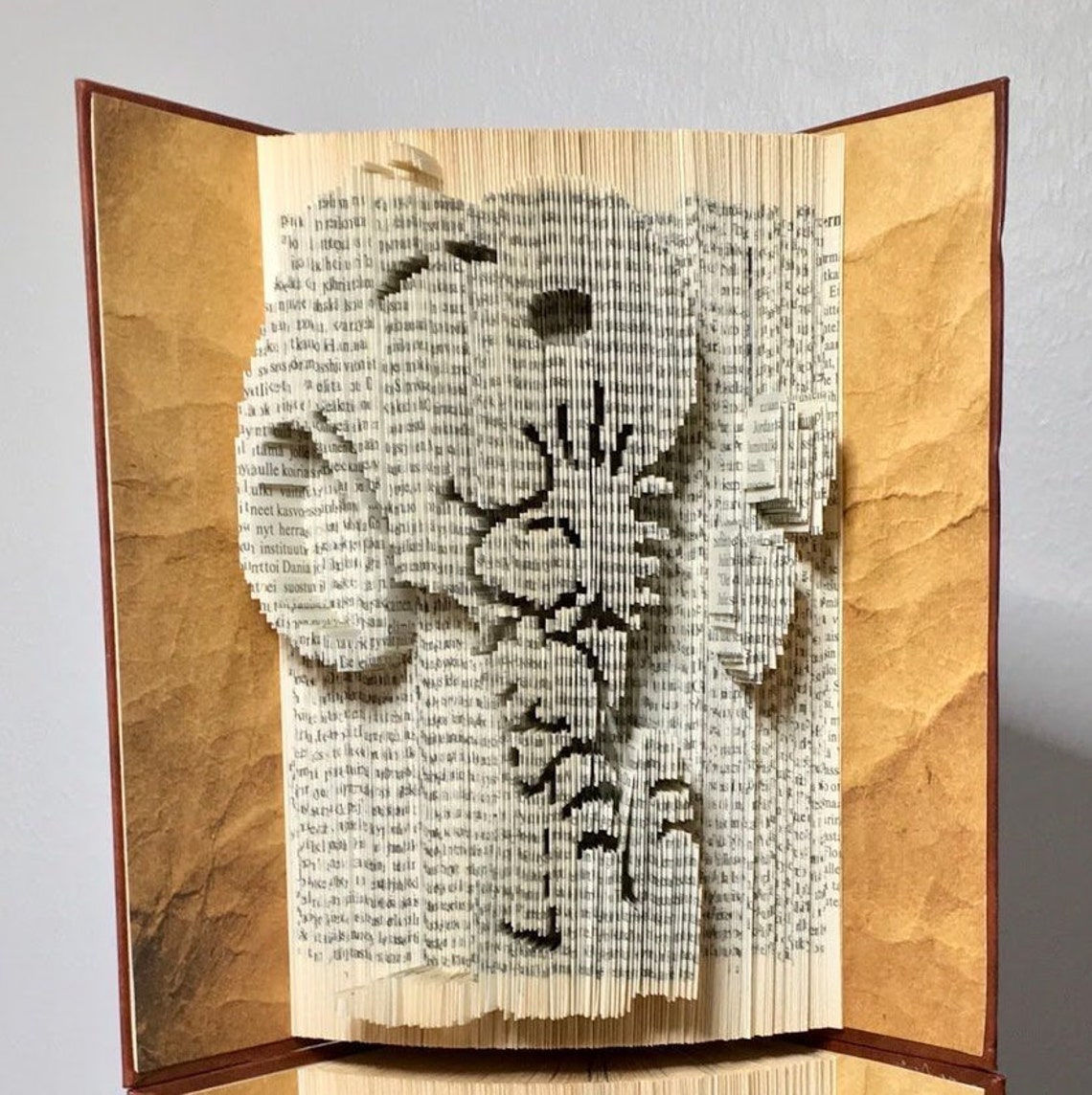 Snoopy&woodstocklove-240 Folds-cutfold Book Folding Pattern - Etsy