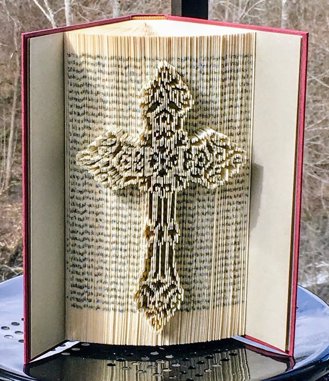 Detailed Cross-439 Pages-cut&fold Book Folding - Etsy