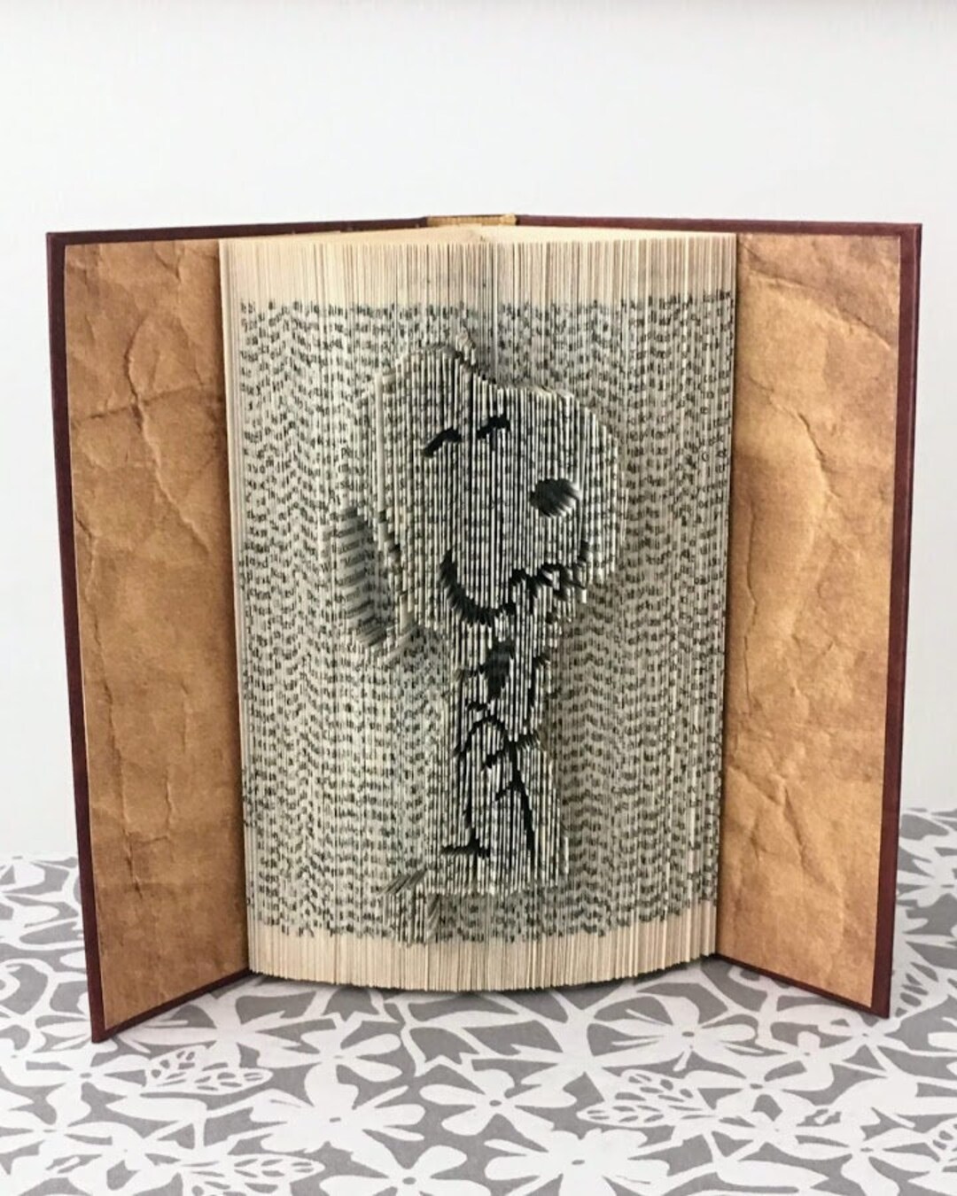 Snoopy Laughing-240 Folds-cut&fold Book Folding Pattern- Snoopy Pattern ...