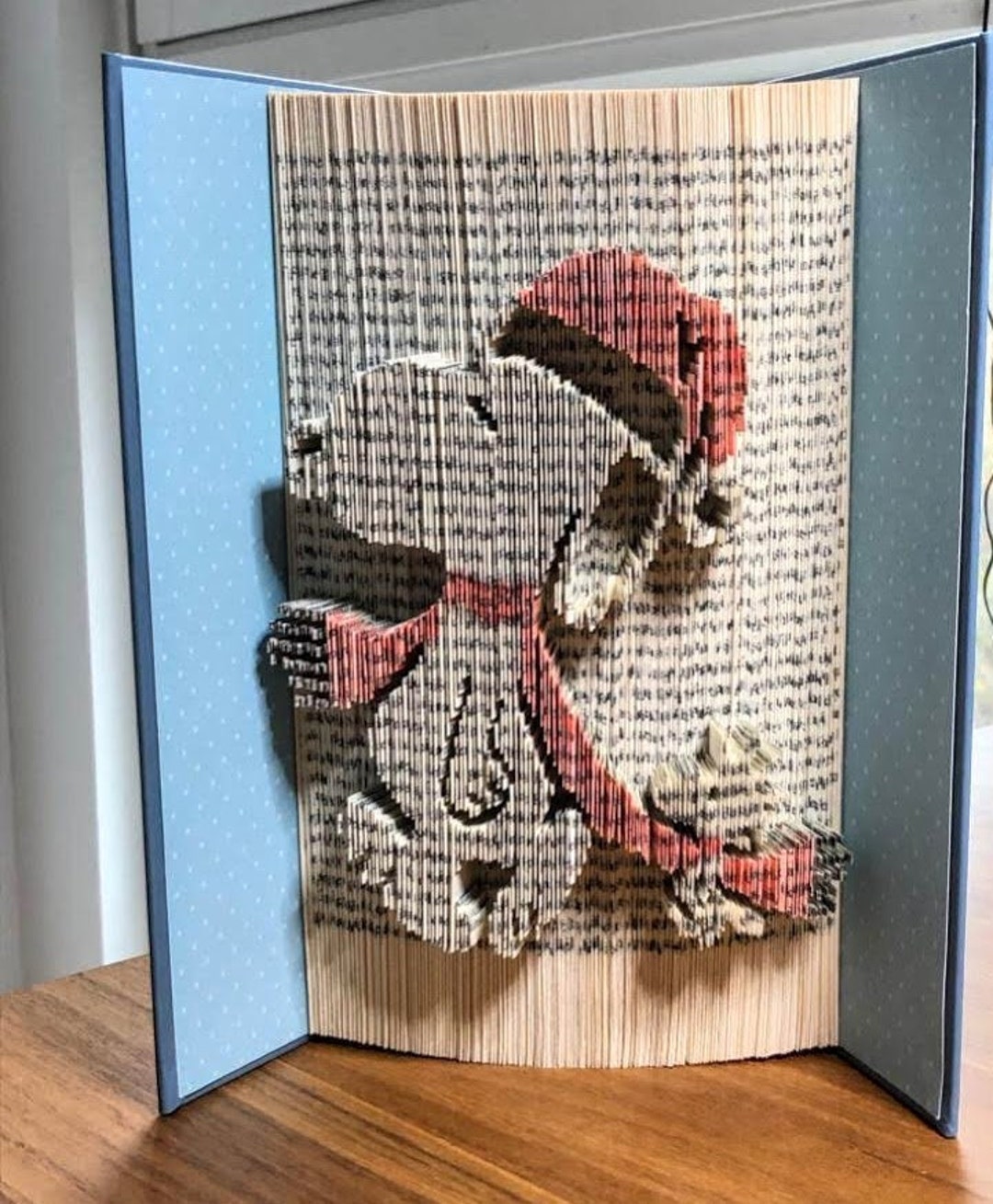 Snoopy&woodstockxmas-240 Folds-cutfold Book Folding Pattern- Snoopy ...