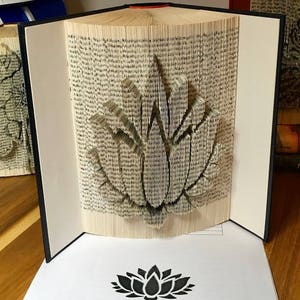 Lotus Flower-443 Folds-cut&fold Book Folding Pattern-flower Pattern - Etsy