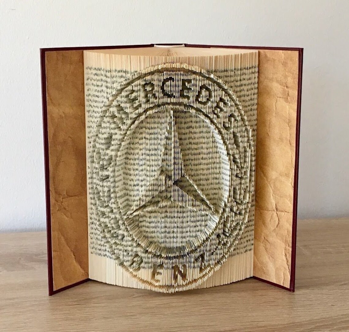 Mercedes Benz-599 Pages-cut&fold Book Folding Pattern- Car Logo Pattern ...