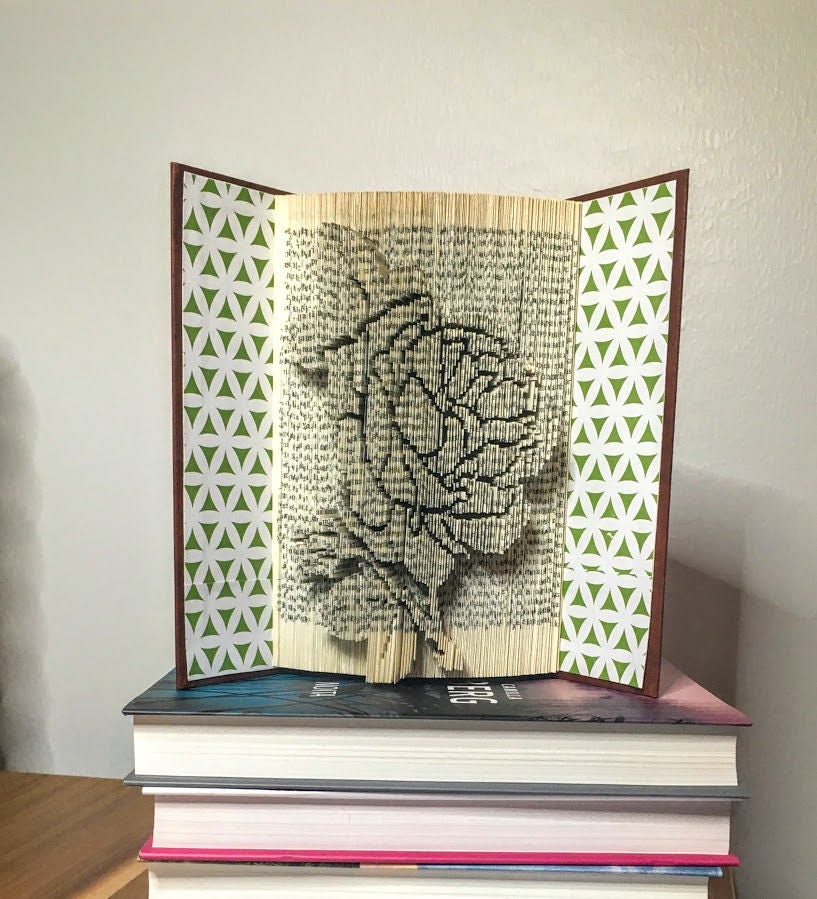 Garden Rose Flower-479 Pages-cut&fold Book Folding - Etsy