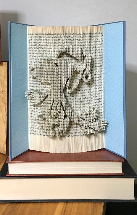 Snoopy&woodstockxmas-240 Folds-cutfold Book Folding Pattern Snoopy ...