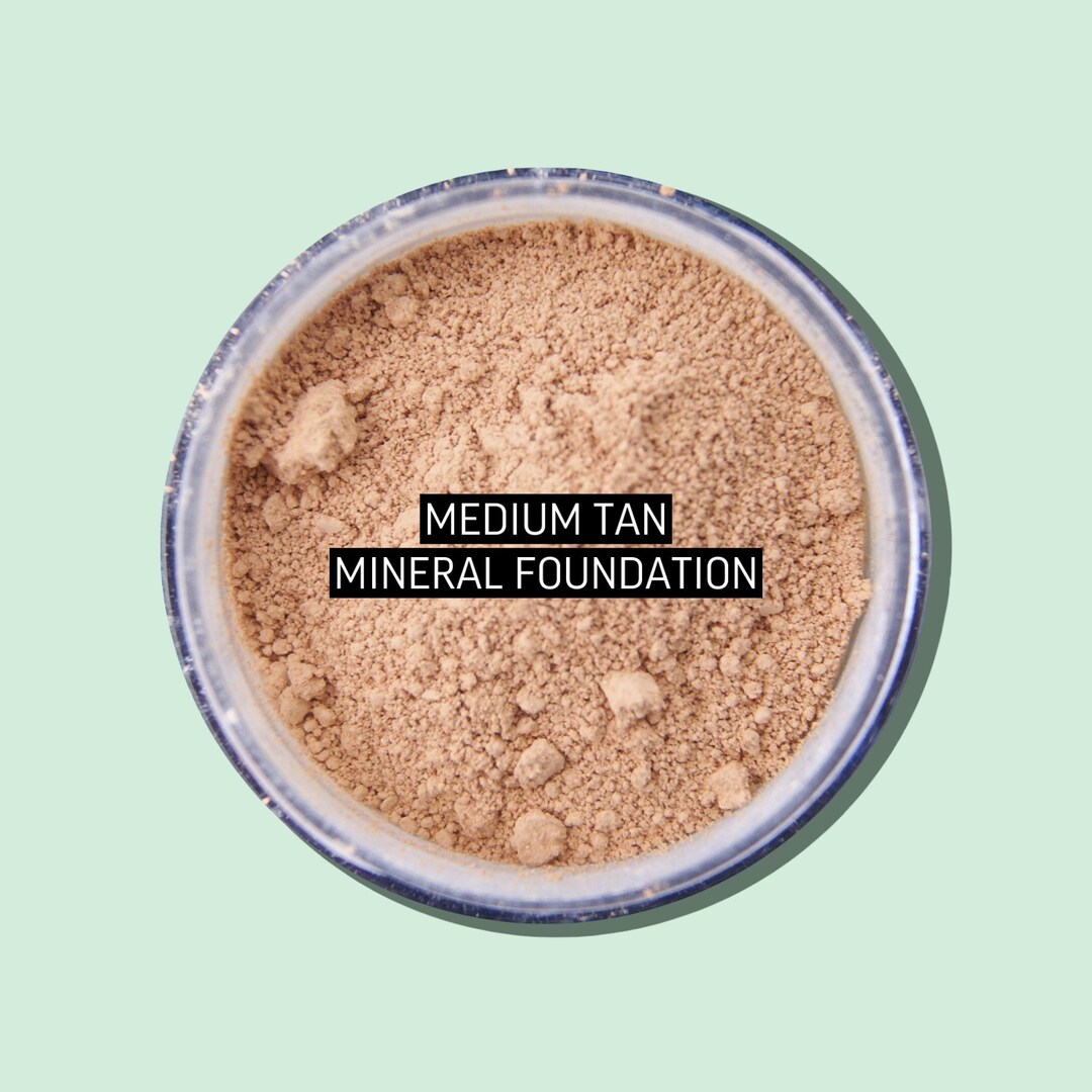 MEDIUM TAN Mineral Makeup Foundation All Natural Loose Powder. - Etsy