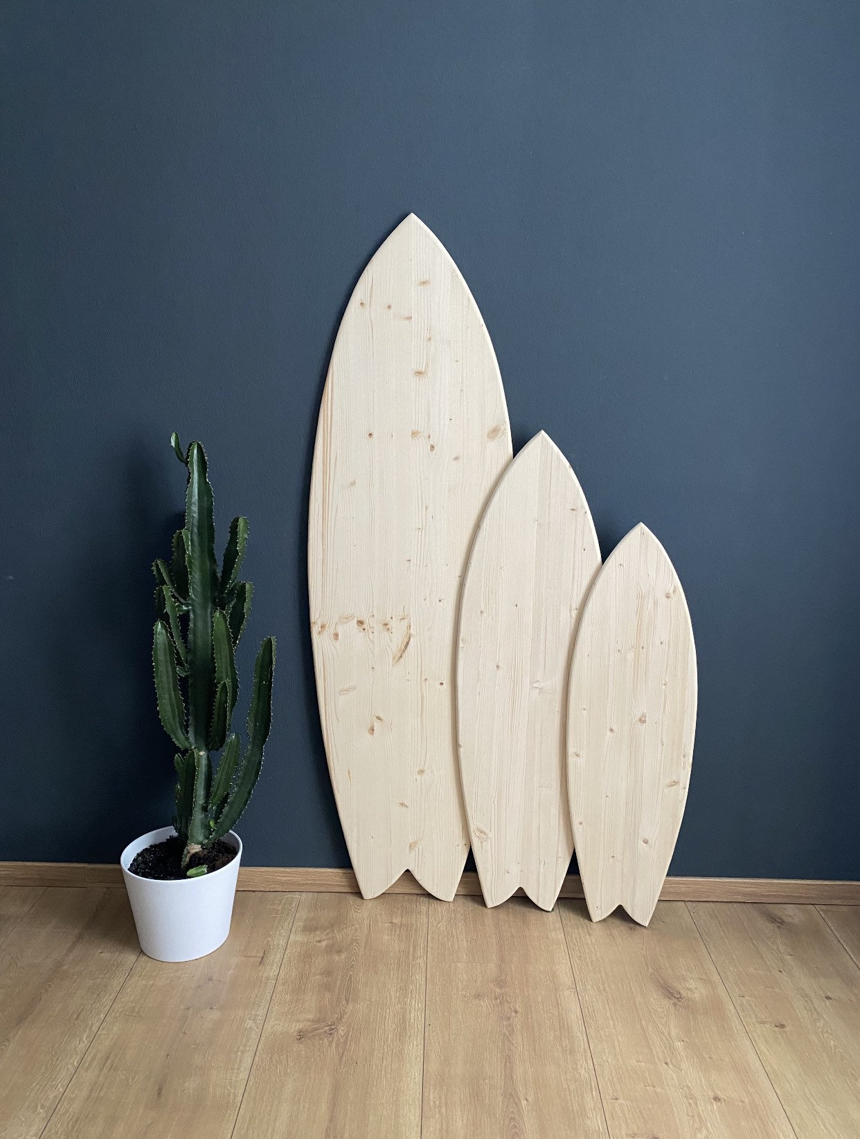 Deko Surfboard „plain“ aus Massivholz 100 / 120 / 167 cm zum selbst ...