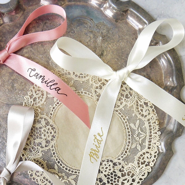Personalised Ribbon Place Card - Etsy