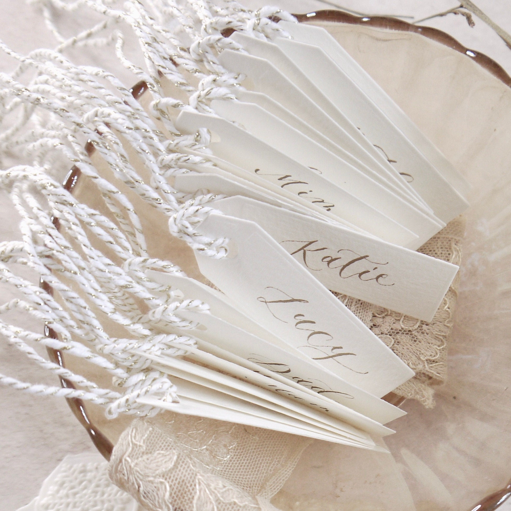 Small Name Cards Table Decor Calligraphy Custom Gift Tags - Etsy UK