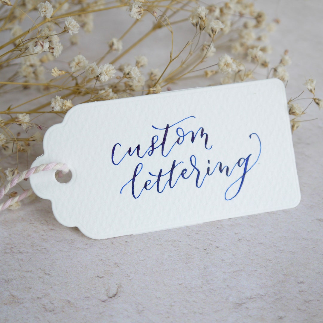 Personalised Calligraphy Gift Tags Elegant Custom - Etsy