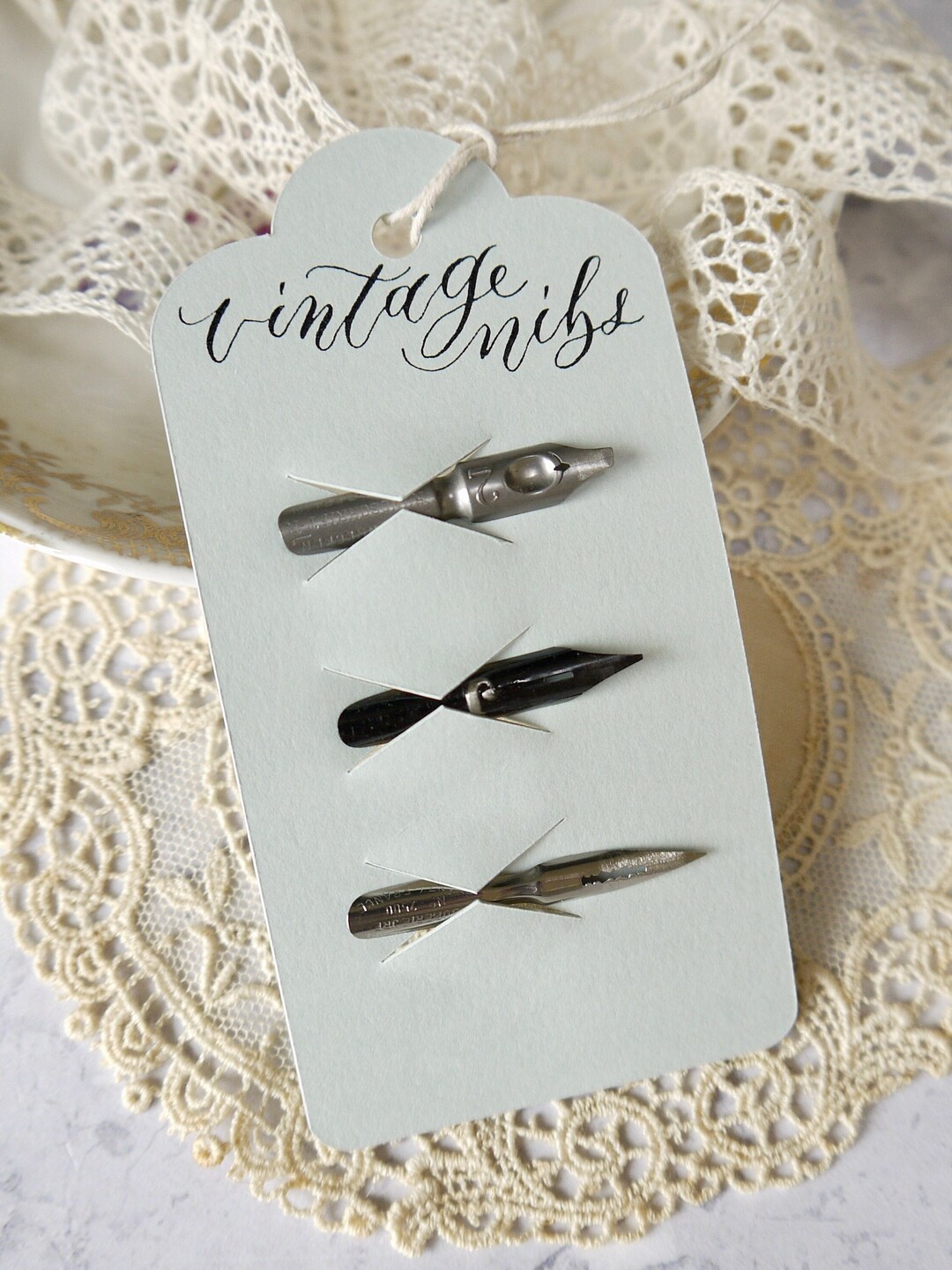 Vintage Dip Pen Nibs Gift Set, Calligraphy Nibs Gift for Arty Friend ...