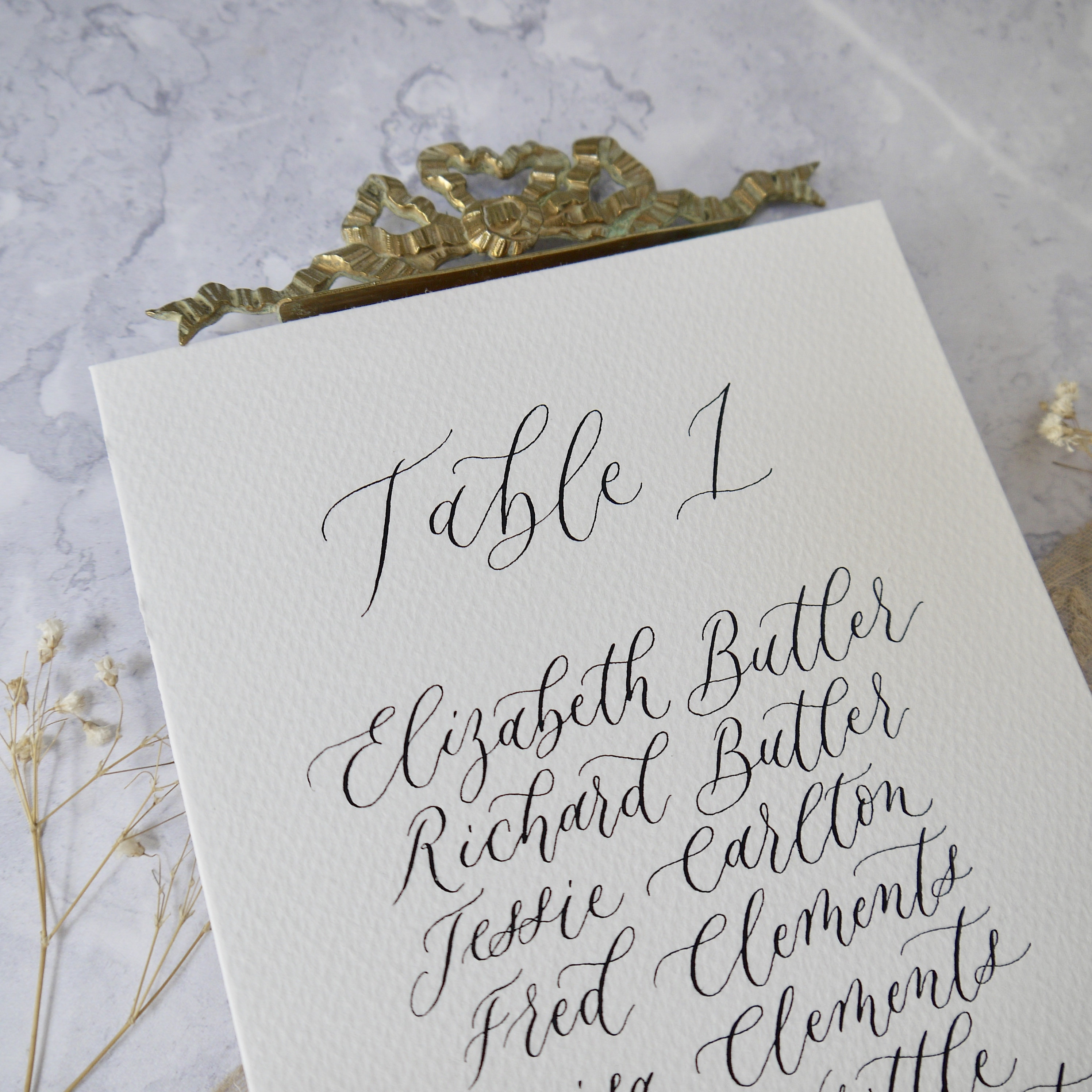 Calligraphy Wedding Table Seating Plan: A5 Personalized Sign - Etsy