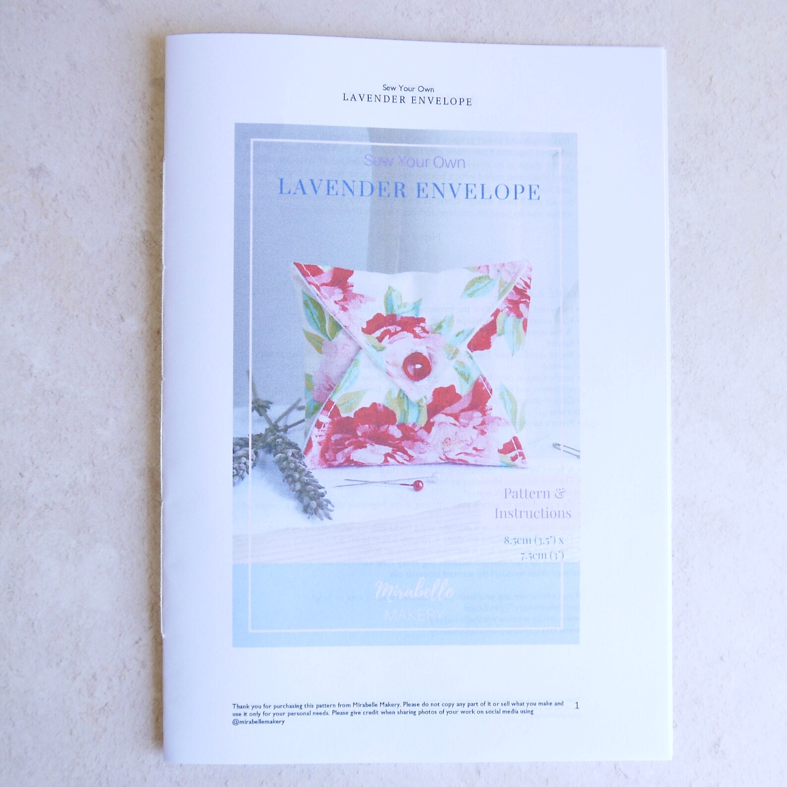 Lavender Sachet Craft Kit Beginner Sewing Pattern Make | Etsy