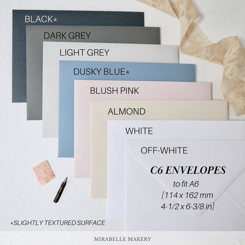 Custom Calligraphy Envelope Addressing C6 – Handwritten Wedding & Event ...