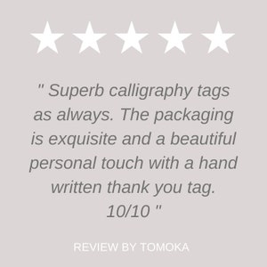 Custom Calligraphy Name Tags – Small Wedding Place Cards or Gift Tags ...