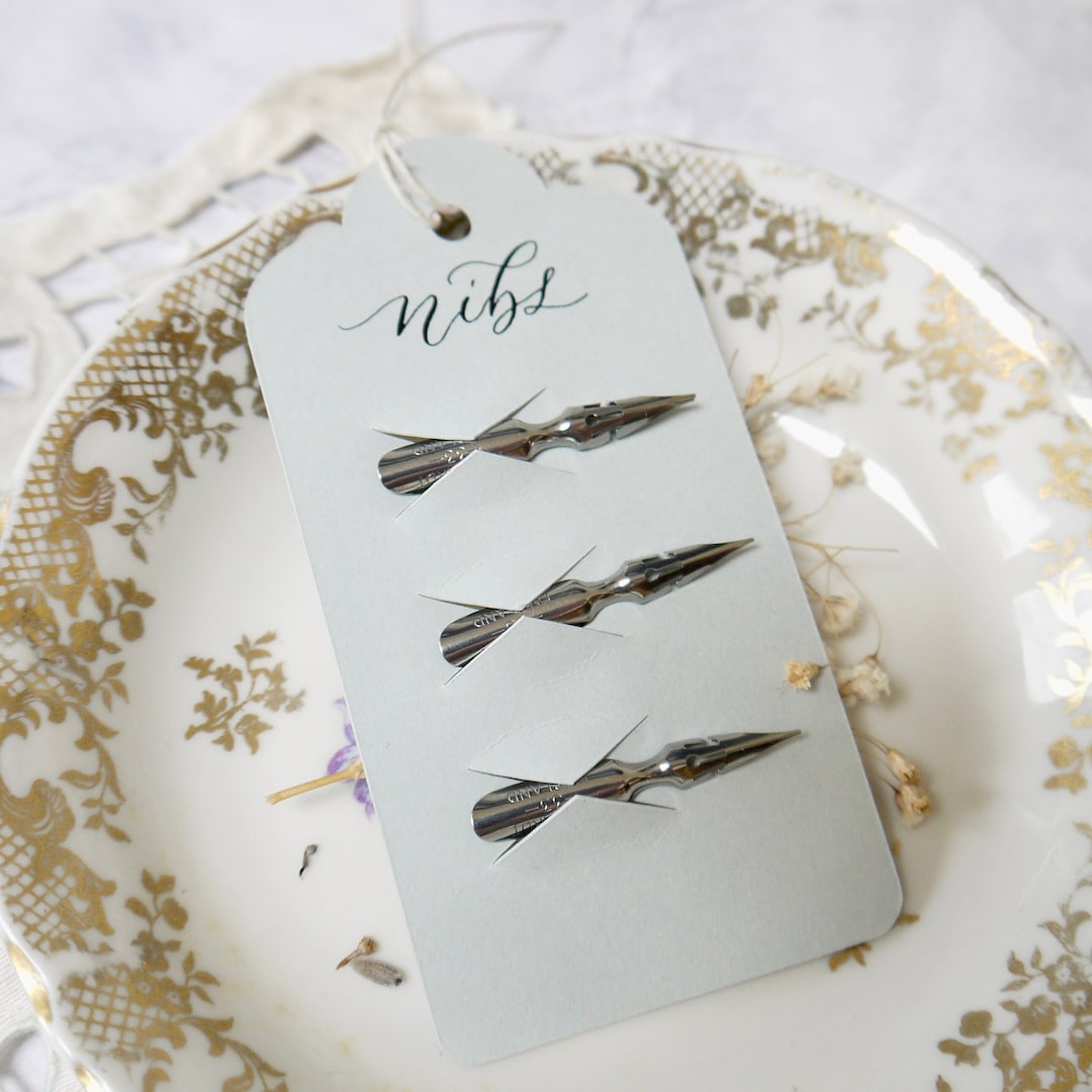 Leonardt 33 Calligraphy Nibs Set of 3 – Pointed Dip Pen Nibs for Modern ...