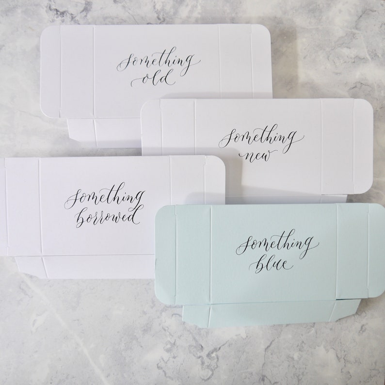 Bridal Gift Box Set – Something Old New Borrowed Blue – Wedding ...