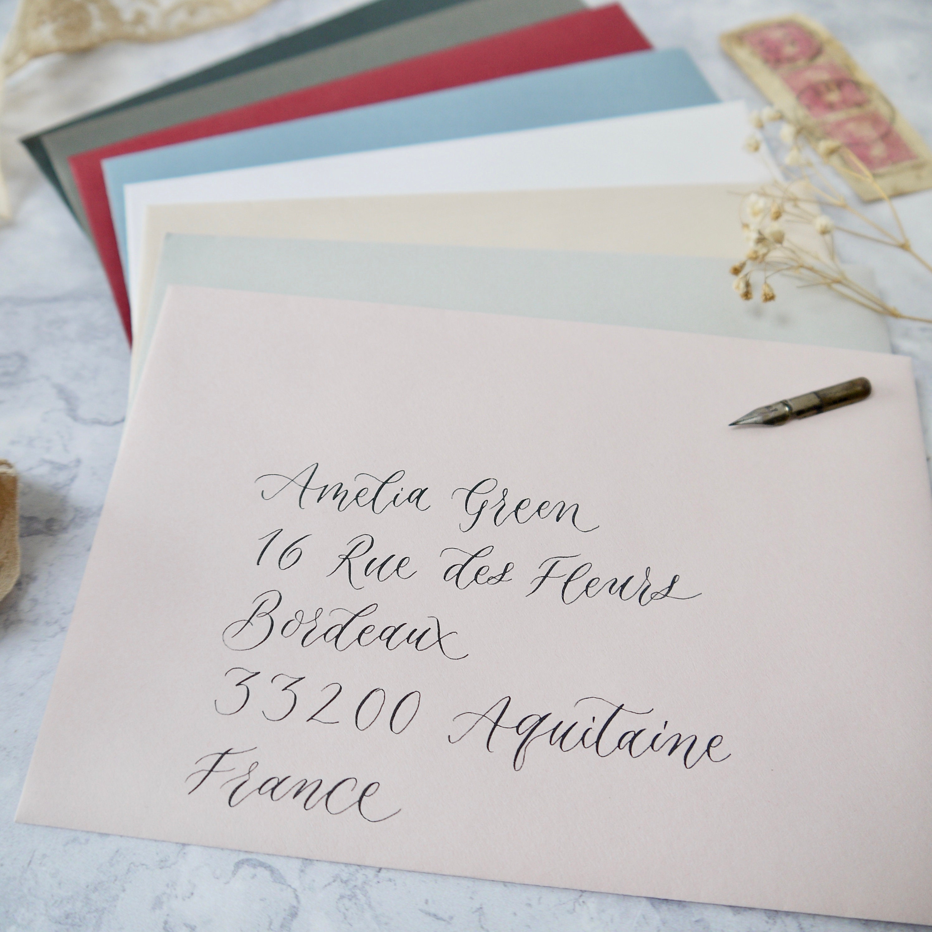 Custom Calligraphy Envelope Addressing C6 – Handwritten Wedding & Event ...
