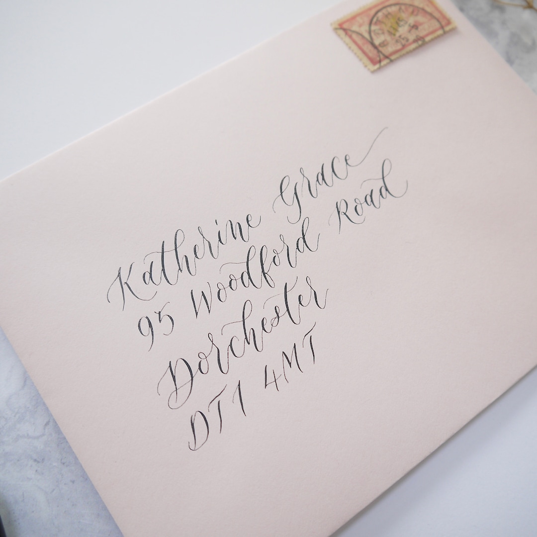 Calligraphy Addressed Envelopes – Handwritten Wedding Invite Envelopes ...