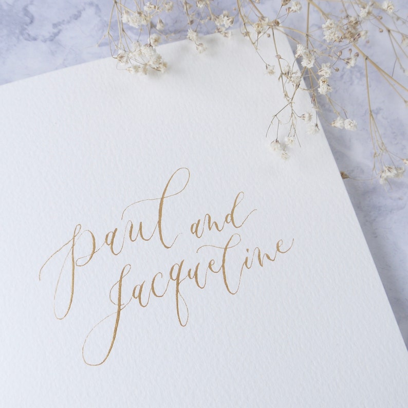 Vows Book Cover Personalised Calligraphy Wedding Reading - Etsy UK