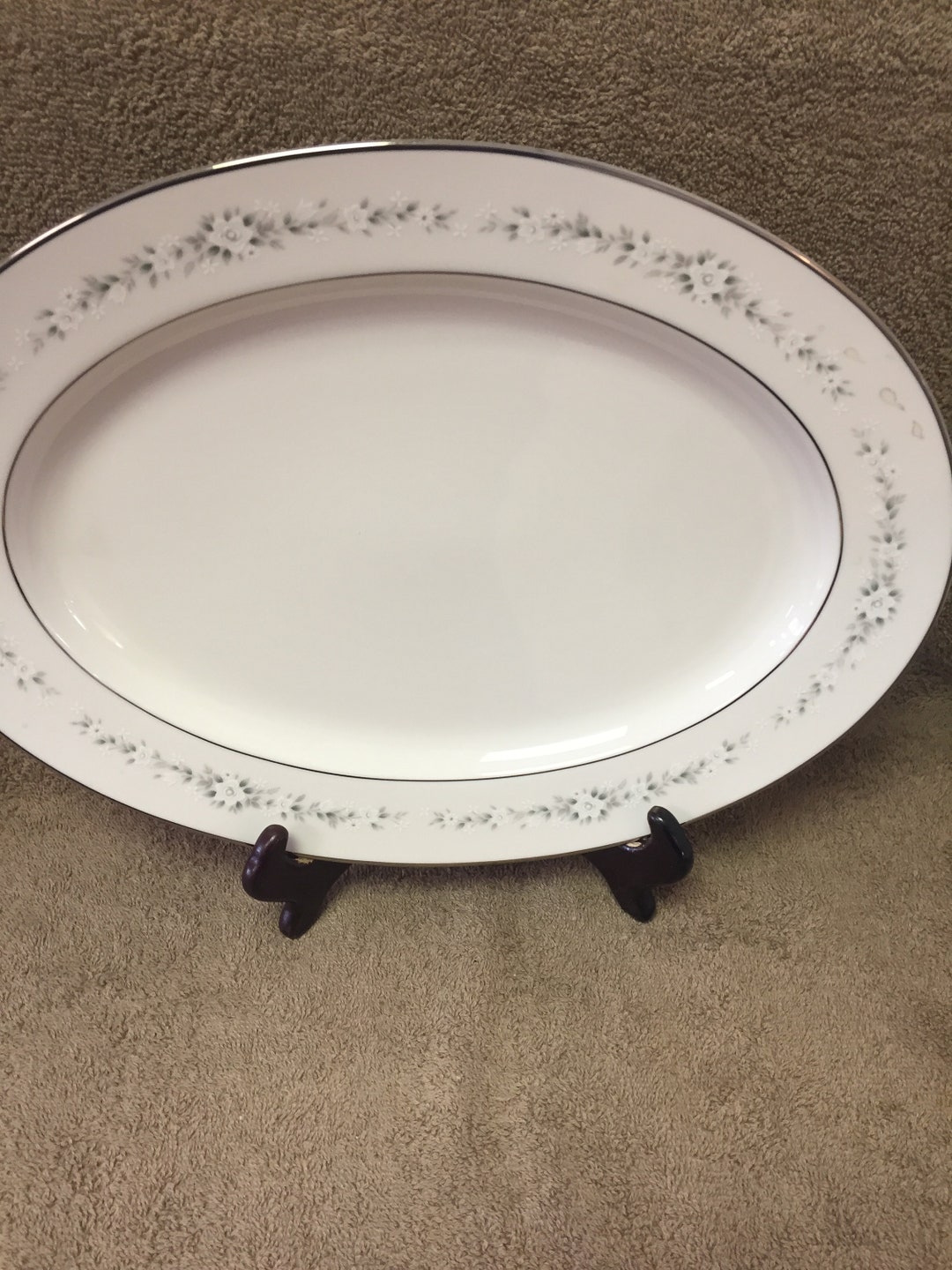 NOS Oval Platter (13 5/8) From Noritake's "heather" Pattern - Etsy
