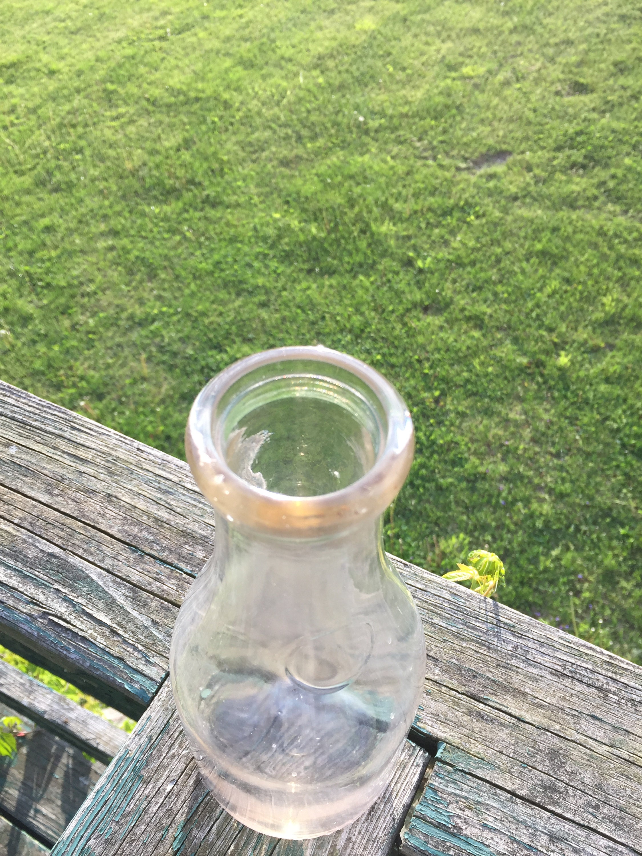 Round Quart Bottle 9 1/2 From Schade's Dairy of North - Etsy