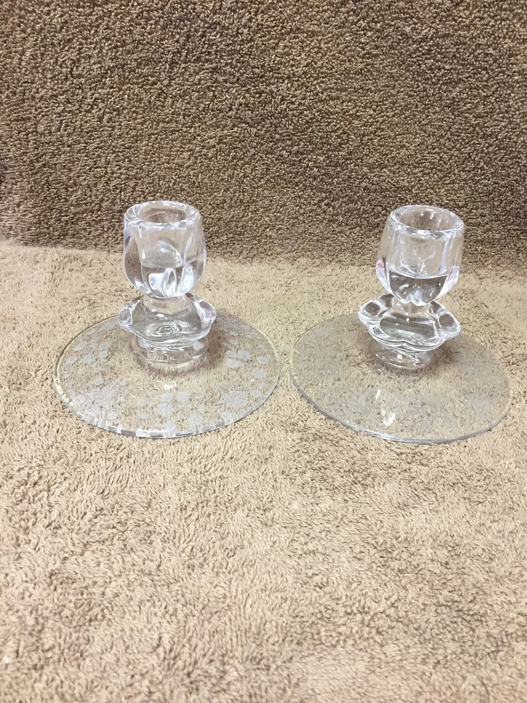 Two Single Light Candlesticks (3) From Duncan and Miller's "first Love ...