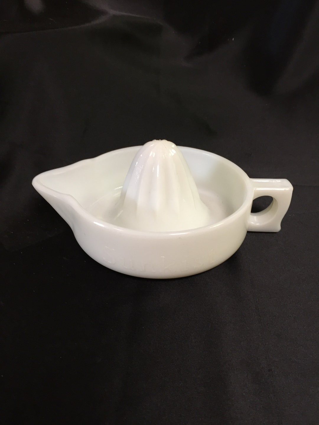 Sunkist Orange Reamer in Milk Glass - Etsy