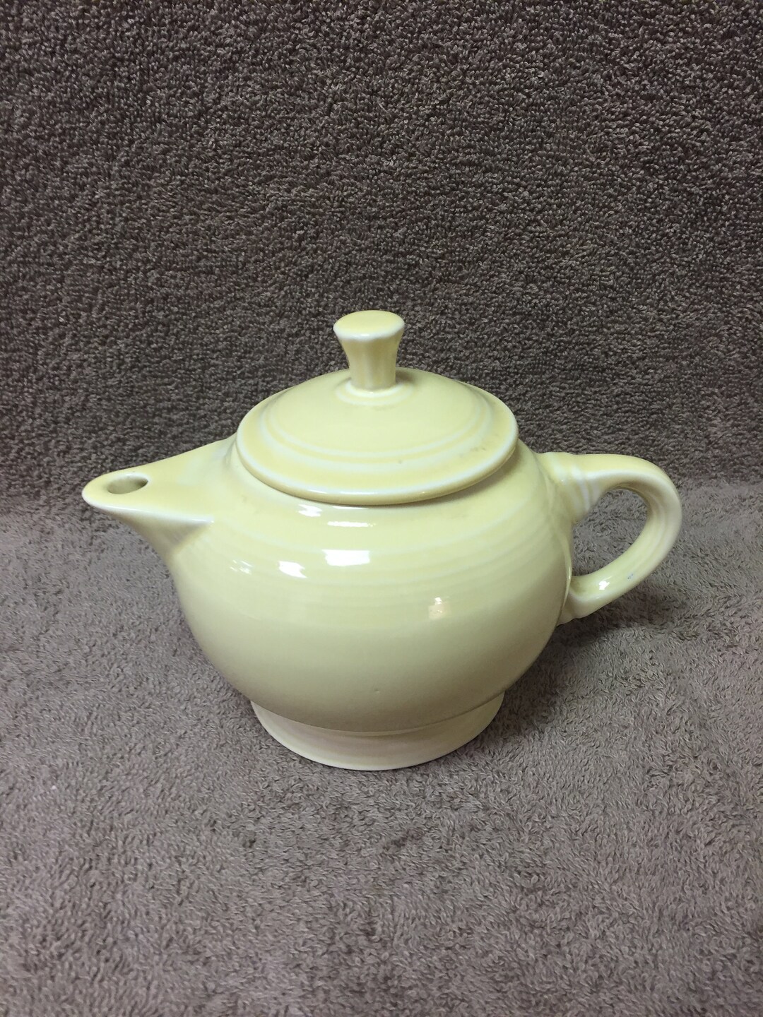 Small Teapot W/lid 5 1/4 From Contemporary Fiesta's yellow Pattern - Etsy