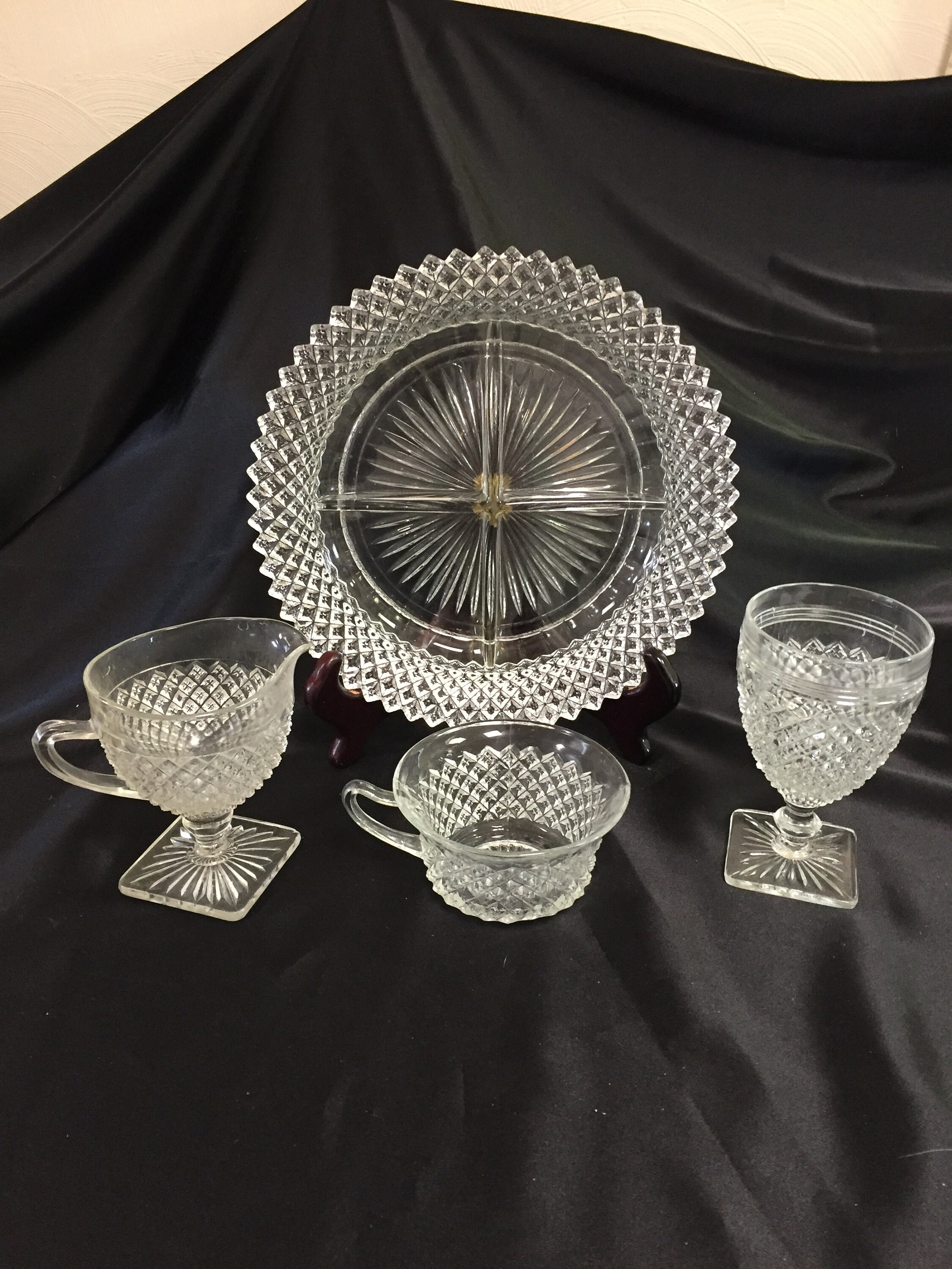 Four Part Relish Juice Glass and Cup 8 34 Pattern from Anchor Hocking's ...