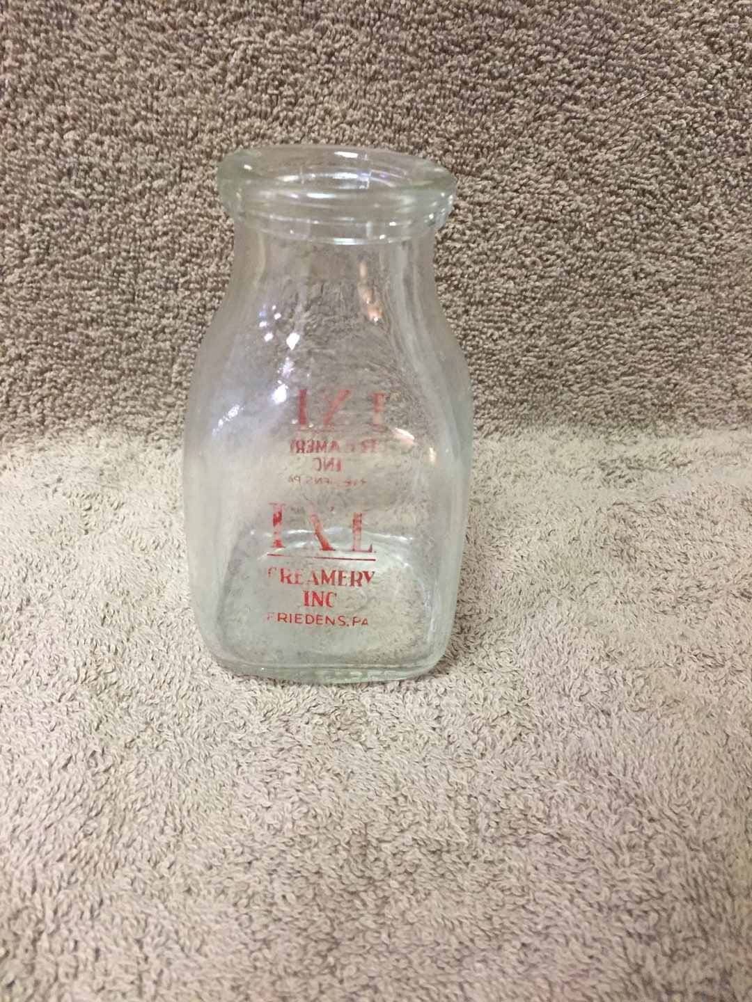 Square Half Pint 4 1/2 From the IXL Creamery of Friedens, PA - Etsy