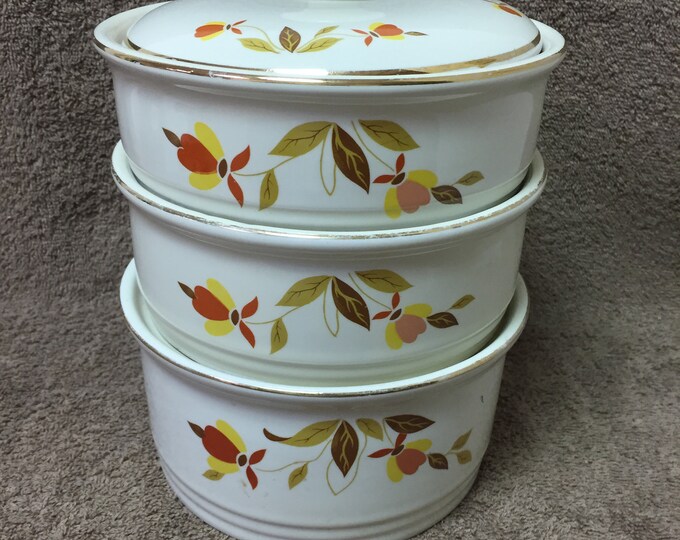 Four Piece Stack Set 8 3/4T X 6 5/8W From Hall's autumn Leaf Pattern - Etsy