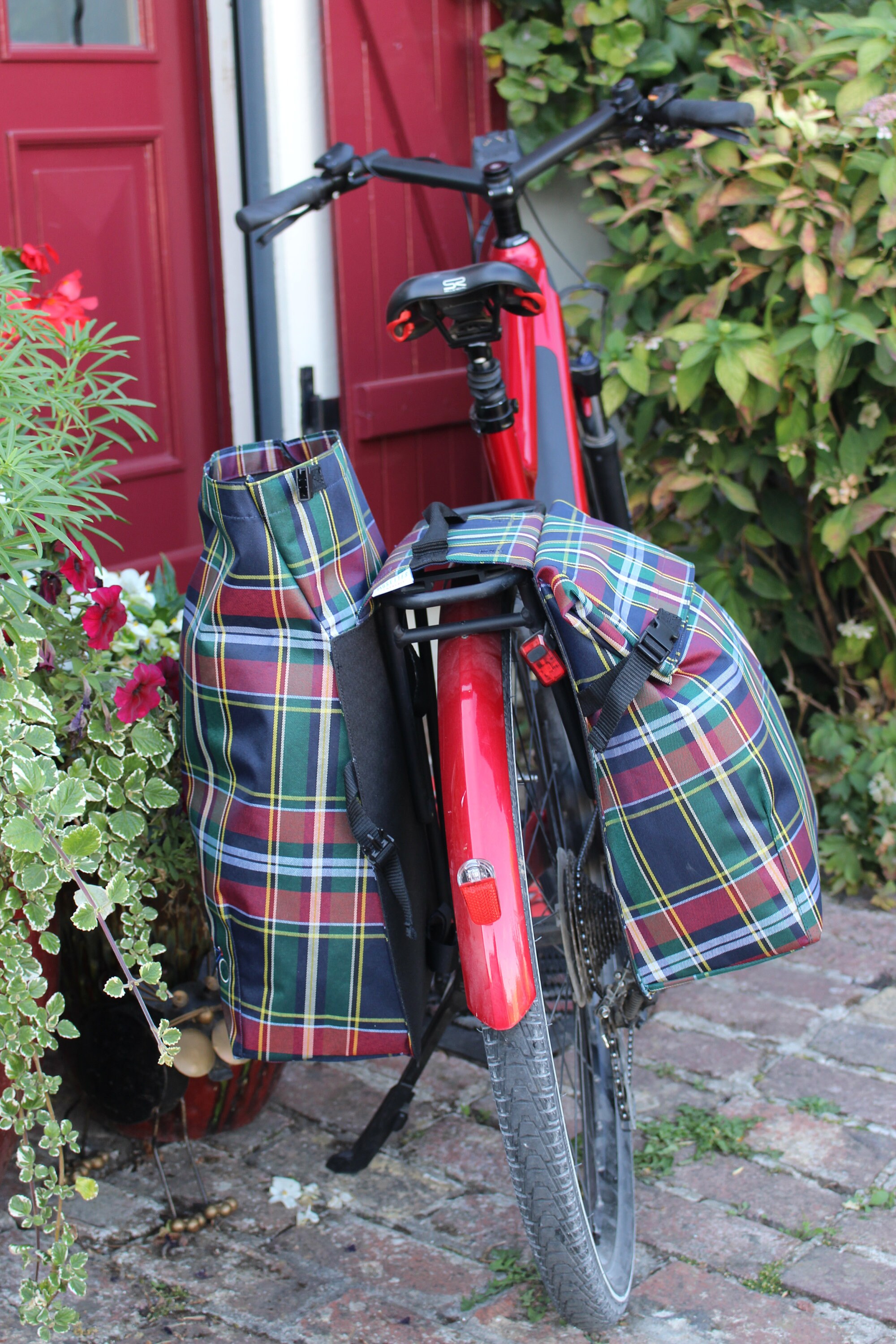 Double Cycle Pannier, Rear Pannier Waterproof in Red - Etsy