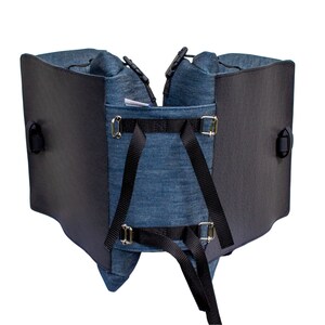 Double Cycle Pannier, Rear Pannier Waterproof in Tartar Blue/green - Etsy