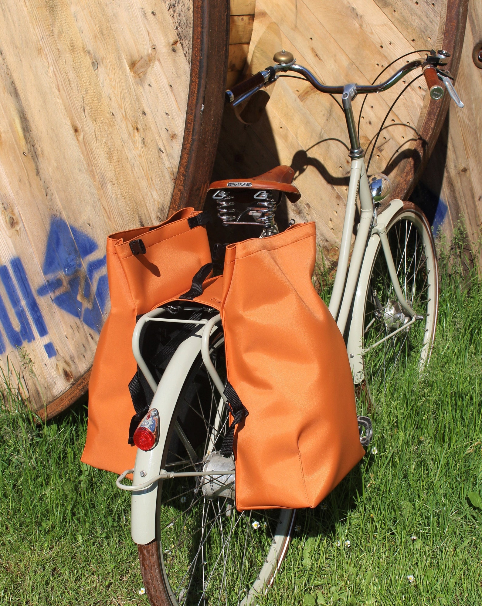 Double Cycle Pannier Rear Pannier Waterproof in Tartar - Etsy