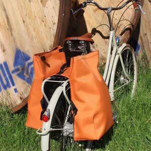 Double Cycle Pannier, Rear Pannier Waterproof in Tartar Blue/green - Etsy