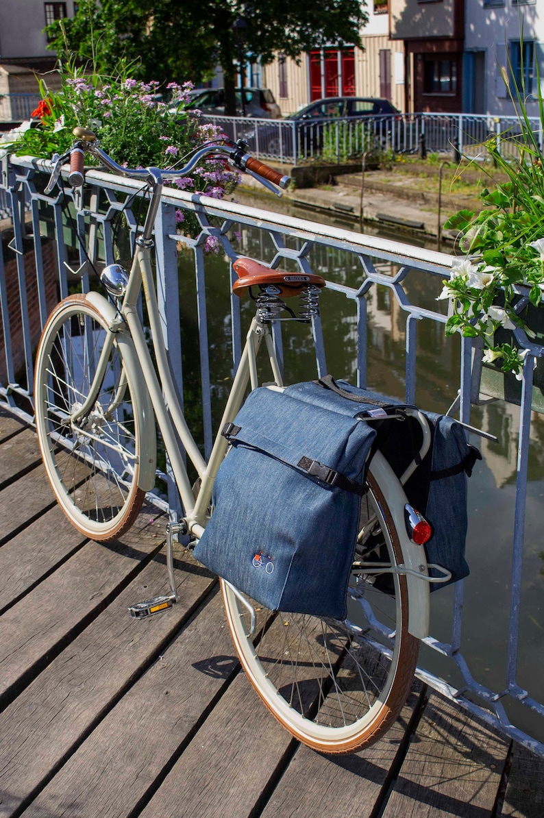 Double Cycle Pannier Rear Pannier Waterproof in Tartar - Etsy