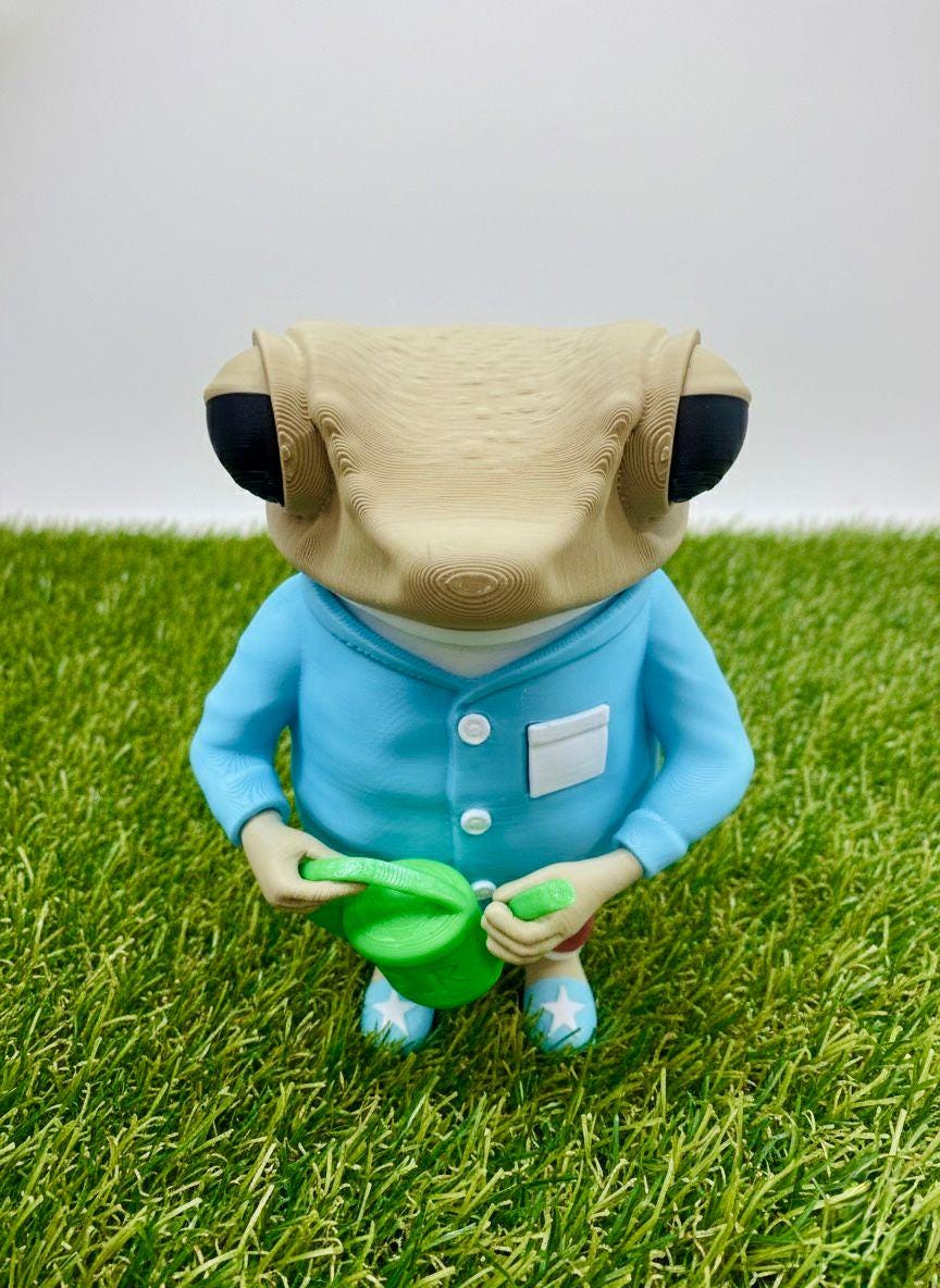 Sapo Concho Figurine Watering Plants | Puerto Rican Coqui Frog | DTMF ...