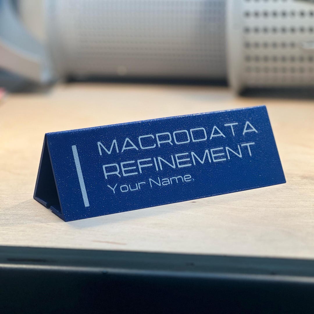 Severance Desk Sign | Add Your Name! | Macrodata Refinement | Coveted ...