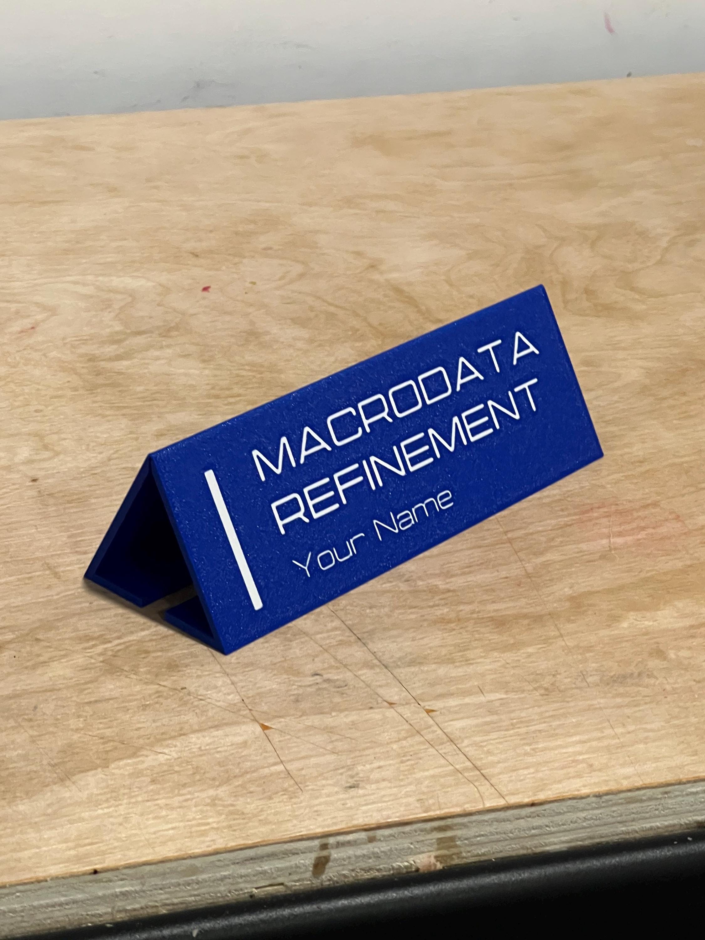 Custom Severance Desk Sign, Macrodata Refinement With Your Name! - Etsy