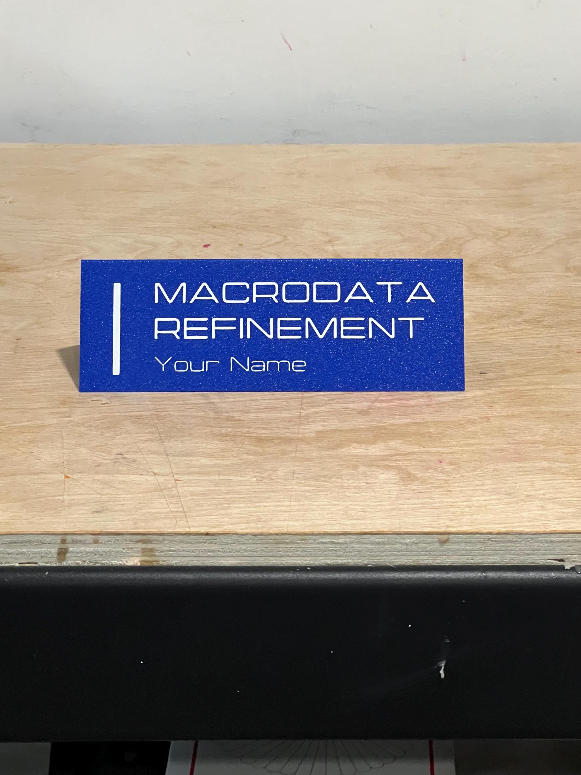 Custom Severance Desk Sign, Macrodata Refinement With Your Name! - Etsy