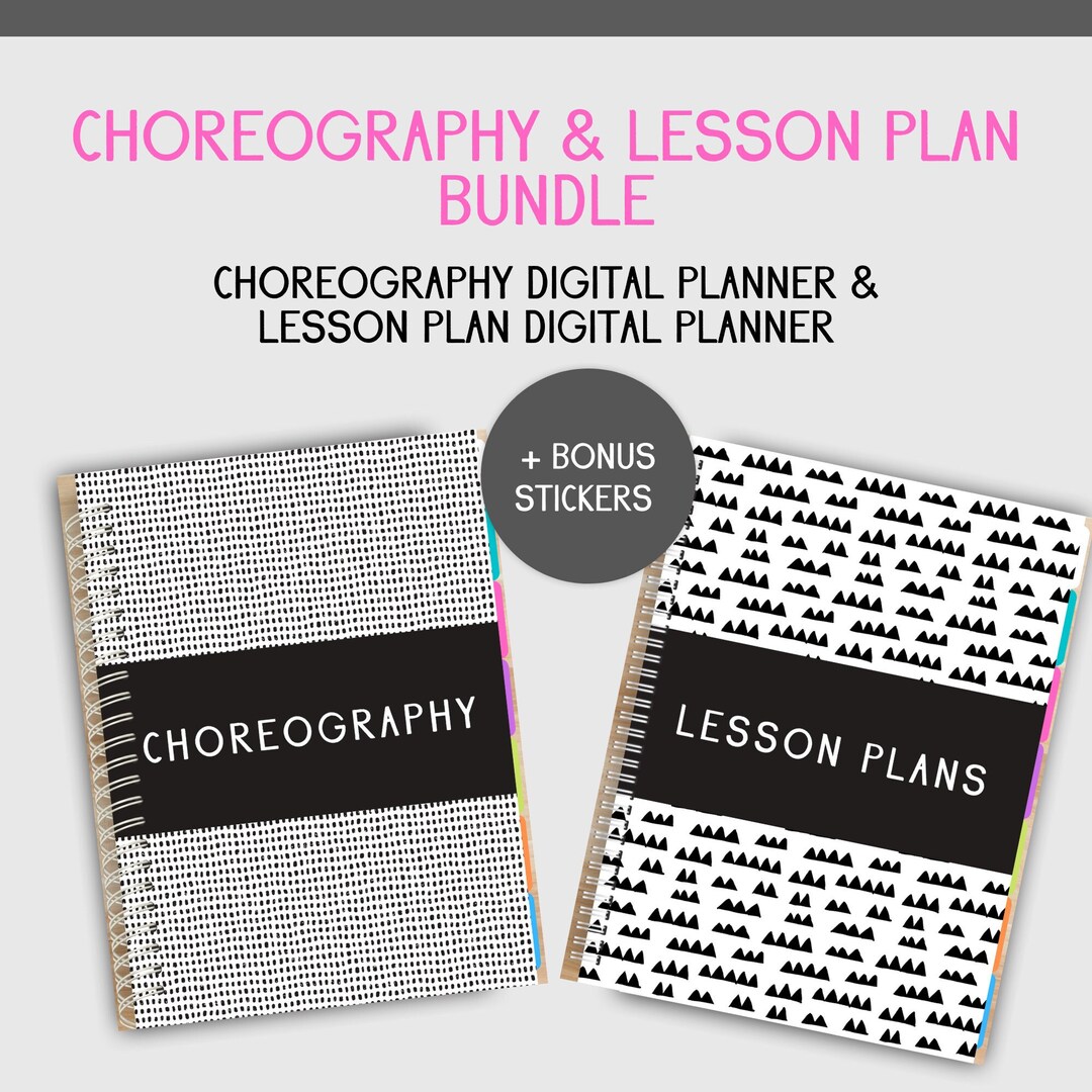 Lesson Plan & Choreography Bundle: Lesson Plan Digital Planner ...