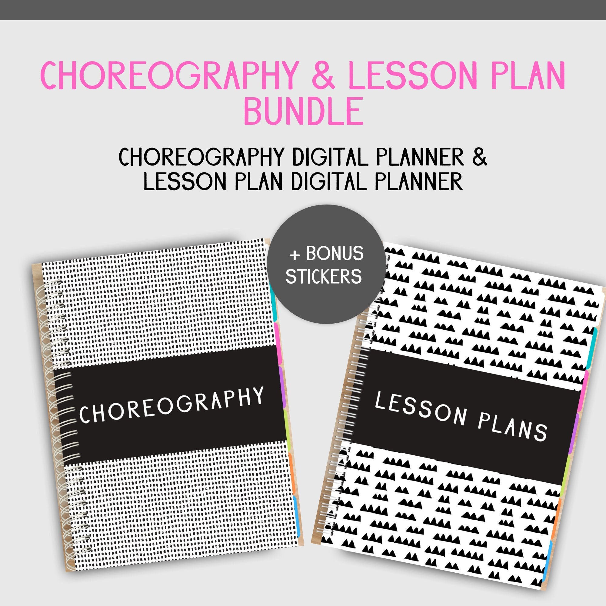 Lesson Plan & Choreography Bundle: Lesson Plan Digital Planner ...