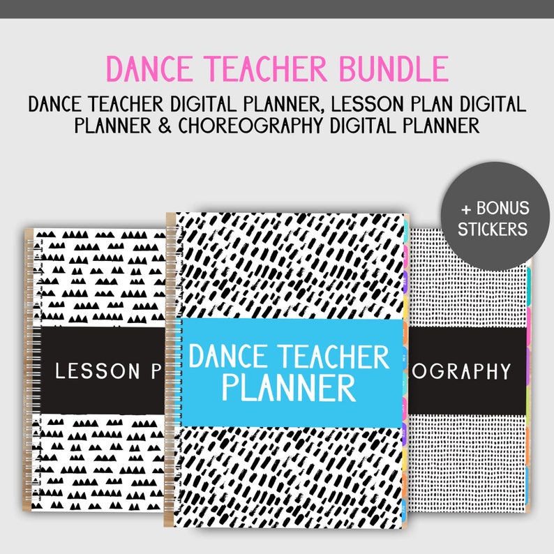 Dance Teacher Bundle: Dance Class Lesson Plans Digital Planner, Lesson ...