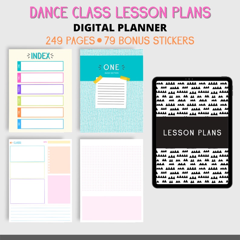 Dance Teacher Bundle: Dance Class Lesson Plans Digital Planner, Lesson ...