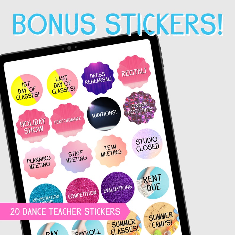 Dance Teacher Bundle: Dance Class Lesson Plans Digital Planner, Lesson ...