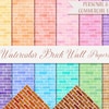 Watercolor Digital Pastel Paper Pack, 12 Papers 12 X 12, Watercolor ...