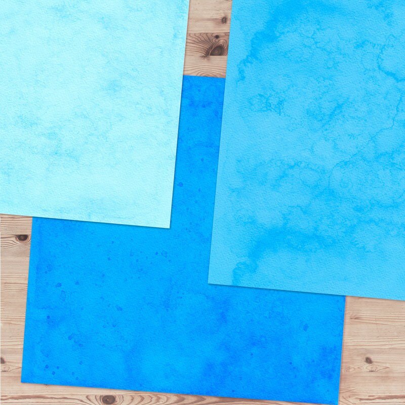 Watercolor Digital Paper, Watercolor Icy Papers, Watercolor Winter ...